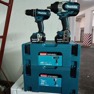 Makita trapano DHP482ZJ e DTW1002ZJ 2x5ah