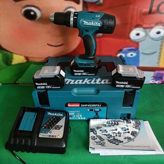 Trapano makita DHP453F3j 3 batterie da 3ah