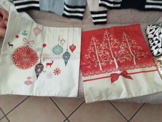 2 Federe natalizie x cuscini mis 45x45