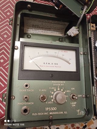 Vintage tacometro fotoelettrico Caterpillar