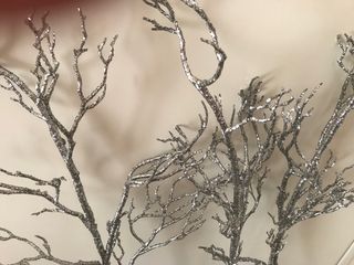 3 rami argento natalizi