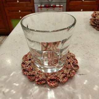 6 sottobicchieri in lana