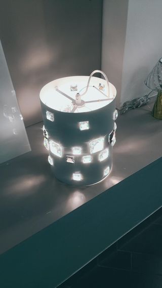 lampada bianca fantasia Swarovski