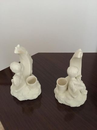 Portacandele a forma di angioletto 