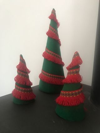 Alberelli in feltro verde 