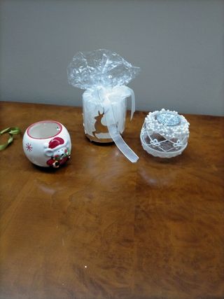 set portacandele+ candele