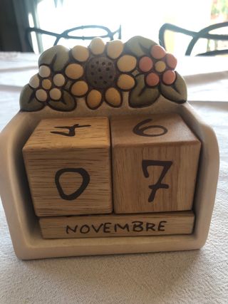 Calendario legno e ceramica Thun