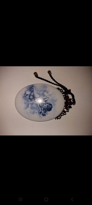 Quadretto porcellana e argento