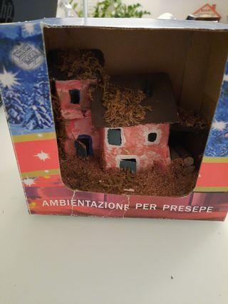 casetta presepe con legnaia 3