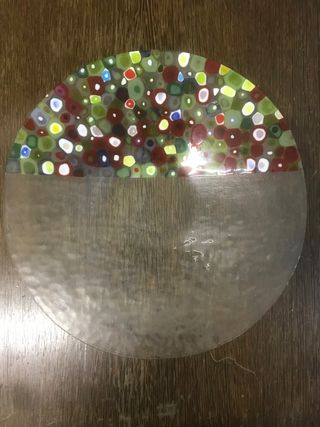 Piatto in vetro di Murano 
