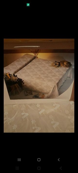 Copriletto matrimoniale con frangia 260x270