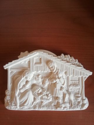 quadretto in gesso Presepe