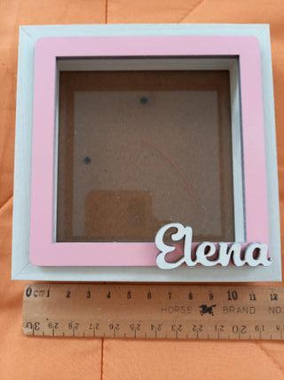 Cornicetta portafoto quadrata cm13 " Elena "