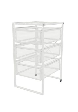 cassettiera di colore rosso