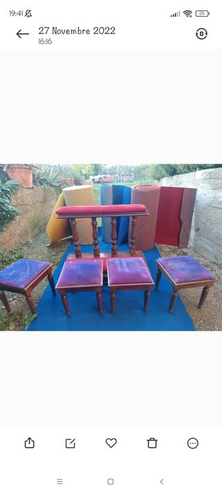 inginocchiatoio con tappeti 