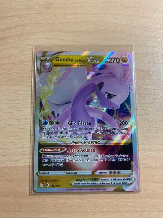 Carta V Astro Goodra Hisui Origen Perdido Pokemon de segunda mano por 3 ... Carta V Astro Goodra Hisui Origen Perdido Pokemon de segunda mano por 3 ...