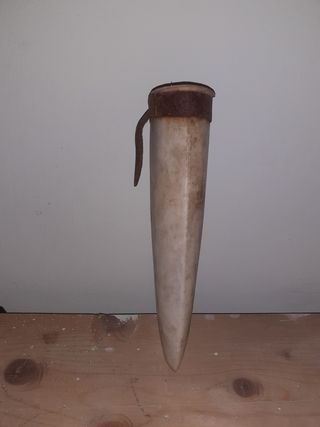 porta pietra per lama in corno 