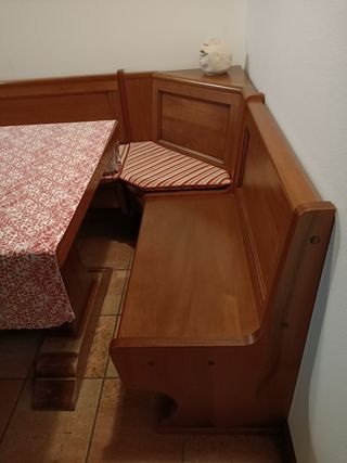 Giropanca con contenitore in noce