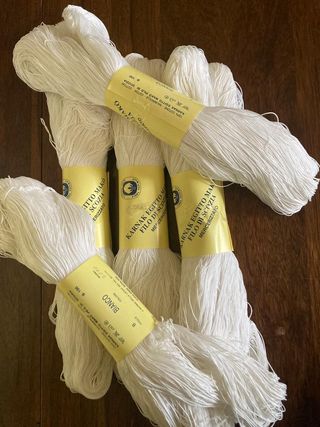 matassine 100% cotone bianco (Karnak Egitto Mako) 