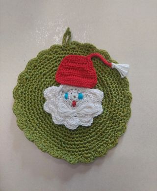 Presina uncinetto con babbo natale