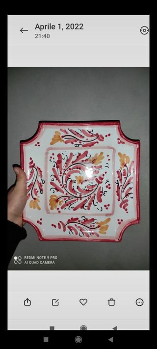 piatto grande di caltagirone