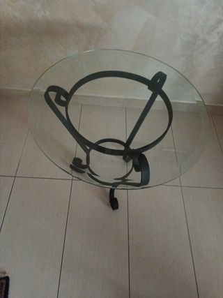 tavolino in cristallo 