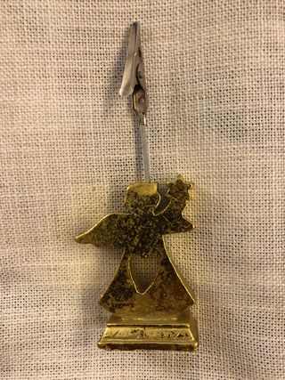 Porta fotografie/biglietti natalizio alto 11 cm.