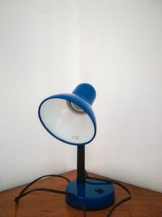 Lampada orientabile in alluminio blu