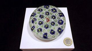 Fermacarte in vetro con Murrine, diam cm 10 Mirhò 