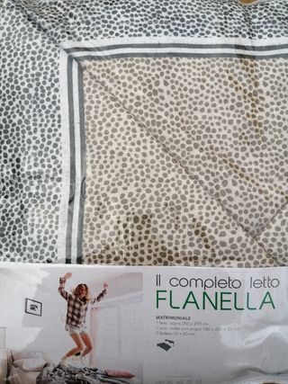 completo letto matrimoniale FLANELLA 