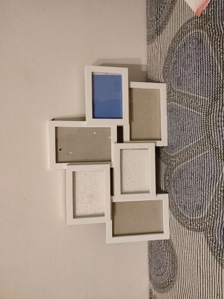 portafoto bianco da muro 6 foto