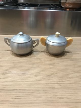 Zuccheriere vintage alluminio