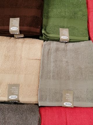 COPPIA ASCIUGAMANI 1+1 ALTA QUALITÀ "LUXURY" 