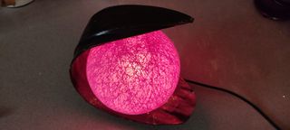 Lampada con foglia di cocco
