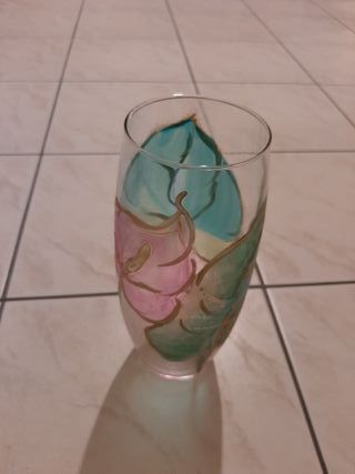 Portafiori in vetro colorato