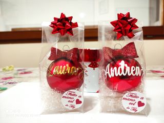 Palline di Natale 6cm in vetro personalizzabili 