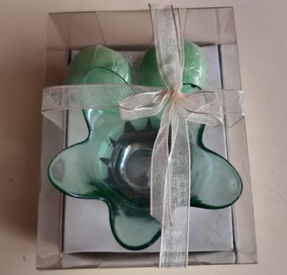 Portacandela nuovo, in vetro-Idea Regalo 🎁 