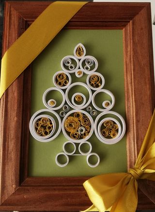 Quadretto natale in filigrana giapponese 