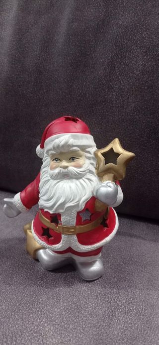 portacandela Babbo Natale 