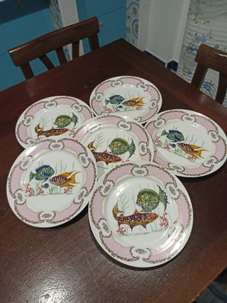 set 6 piatti piani vintage Bavaria 