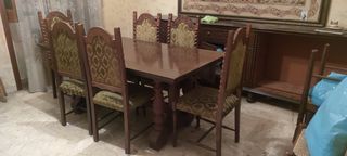 tavolo e sedie da soggiorno Vintage 