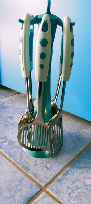 set mestoli cucina con supporto