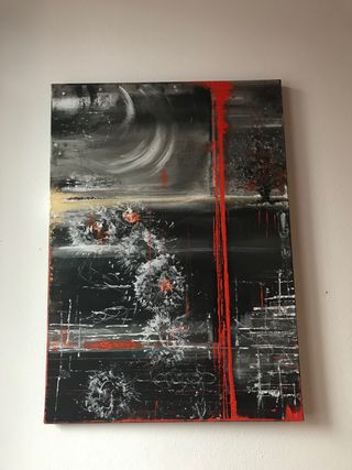 quadro astratto moderno acrilico su tela 50x70