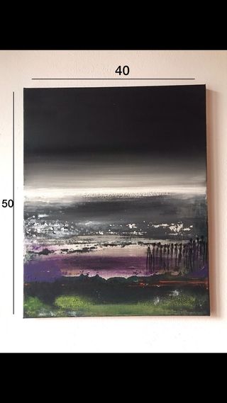 quadro astratto acrilico su tela 40x50