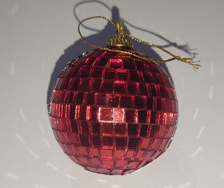 palline di Natale specchietti rossi