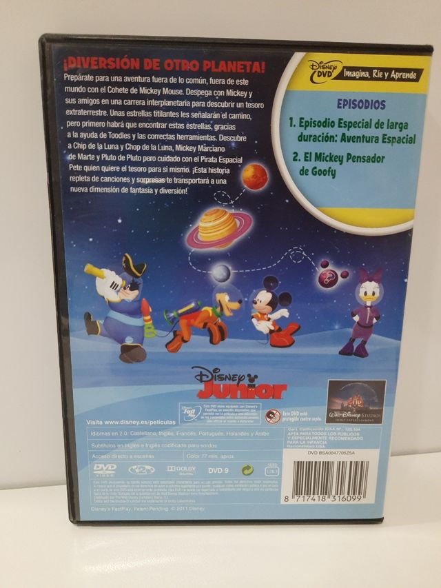 Dvd Mickey Mouse Aventura en el espacio de segunda mano por 3 EUR en ...