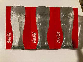 3 bicchieri Coca Cola 