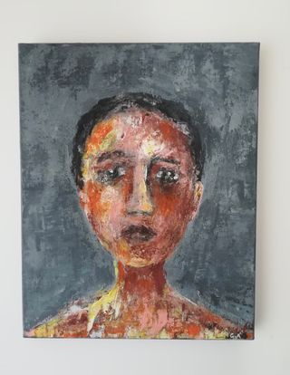 Quadro astratto acrilico fatto a mano