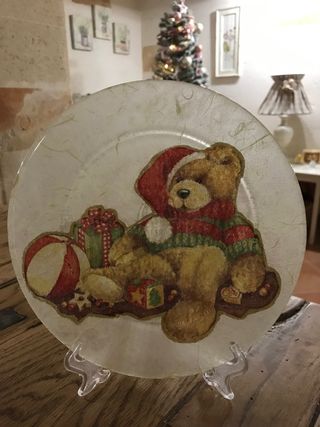 Piatto decorativo natalizio 