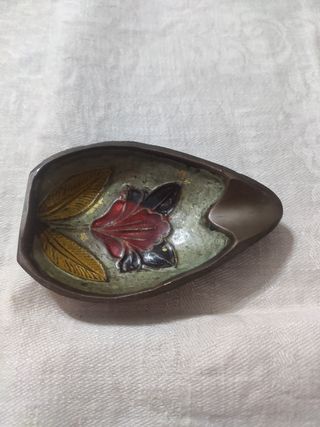 piccolo posacenere bronzo smaltato 